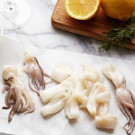 Fresh Wild Caught Calamari - Tubes and Tentacles - Local 130 Seafood ...